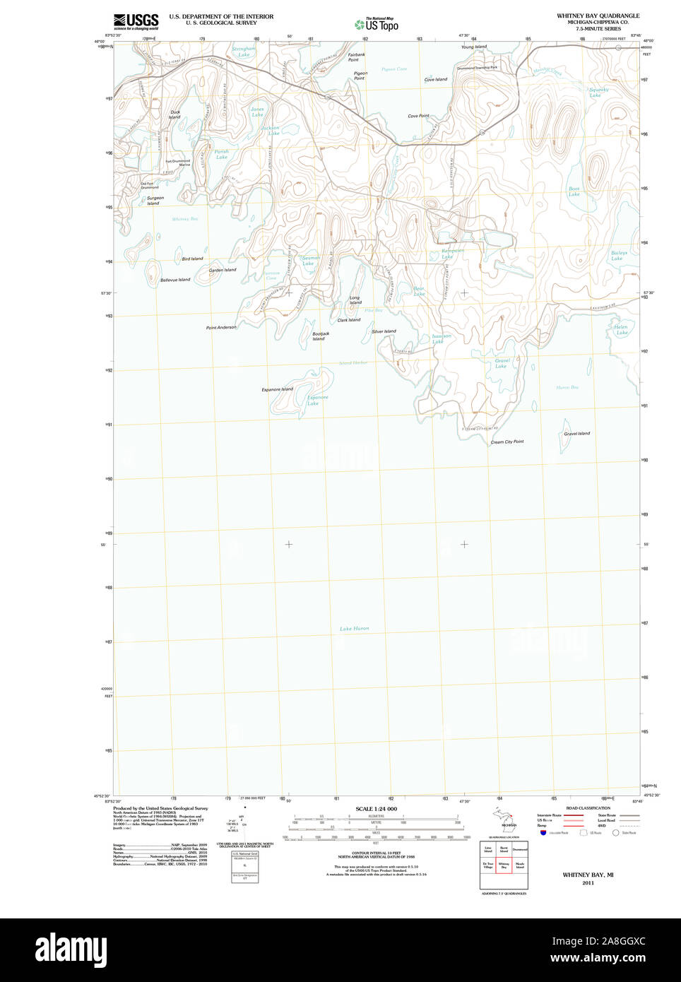 Map of whitney hi-res stock photography and images - Alamy