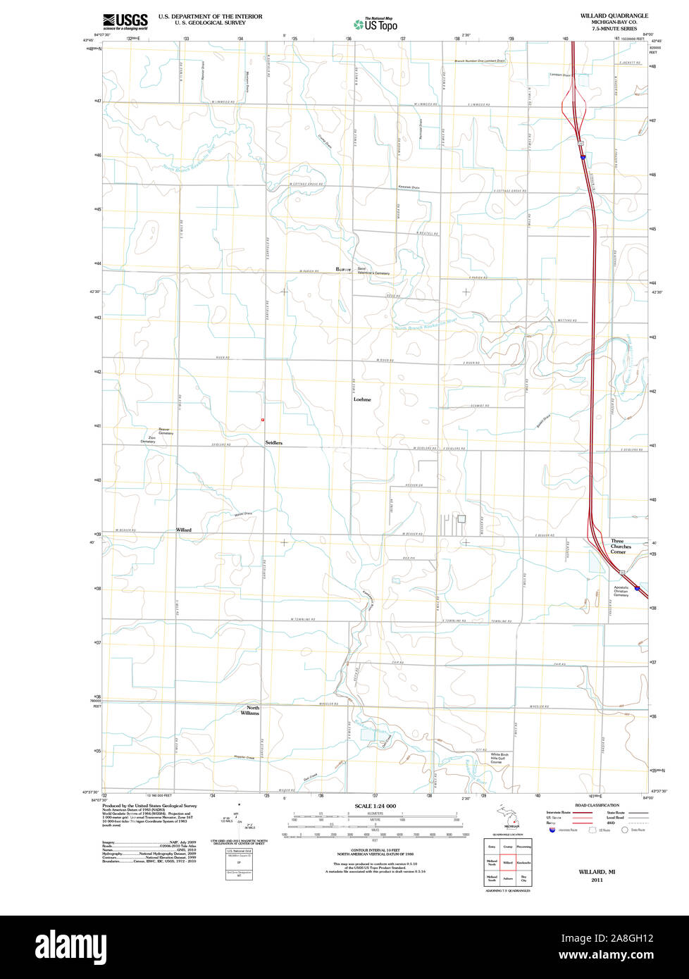 Willard map hi-res stock photography and images - Alamy