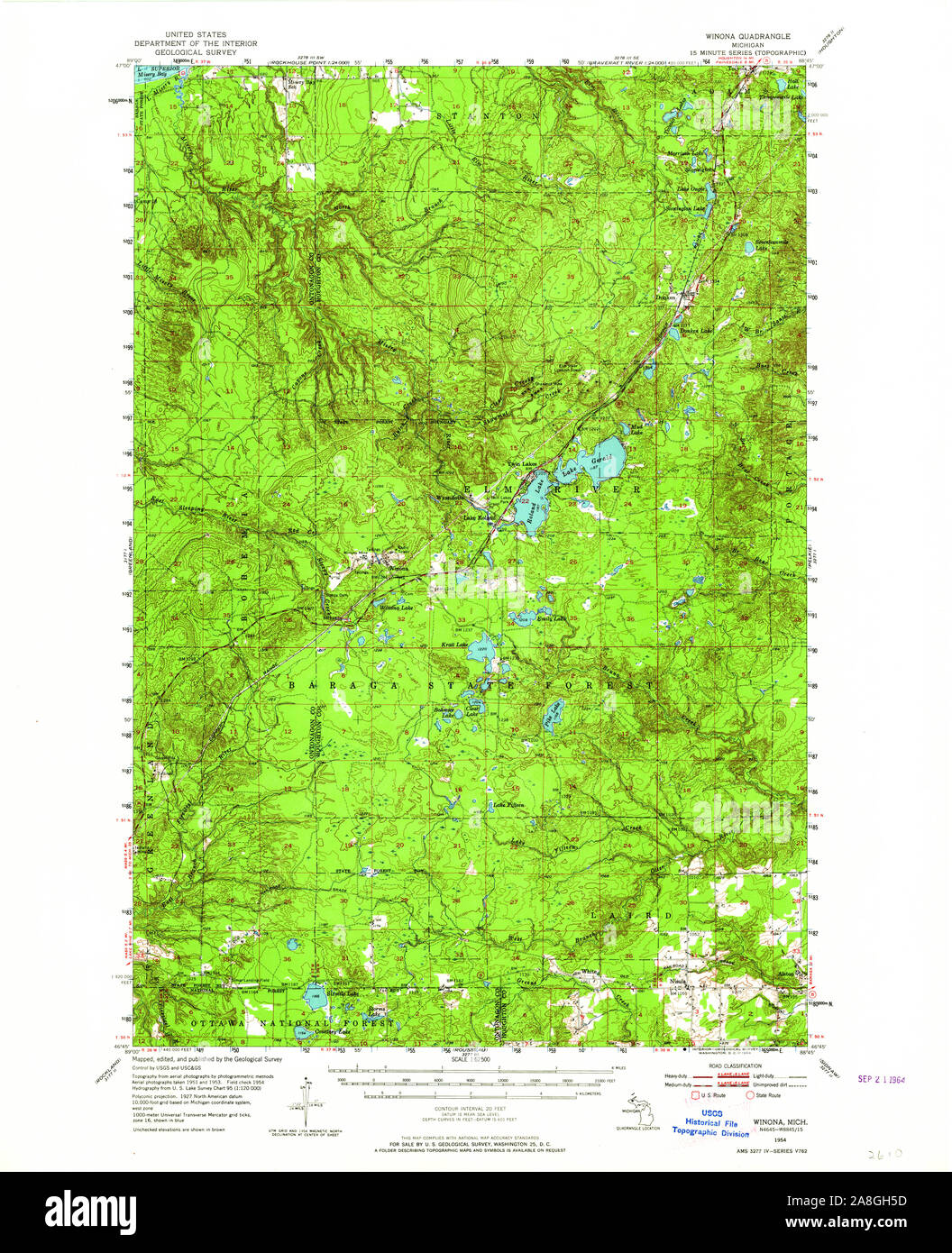Map of winona hi-res stock photography and images - Alamy