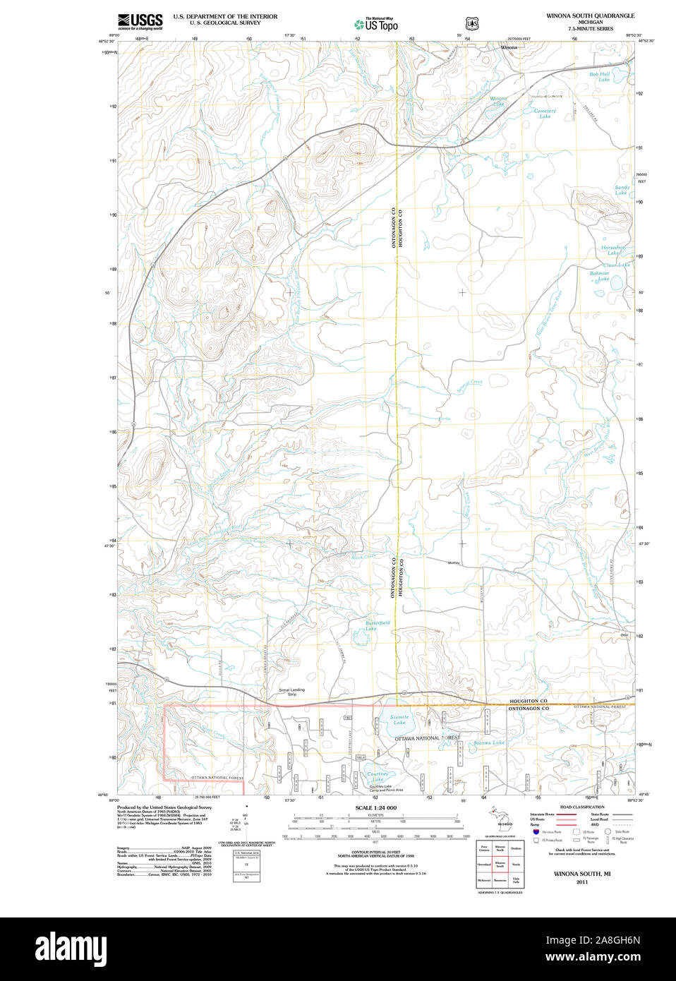 Map of winona hi-res stock photography and images - Alamy