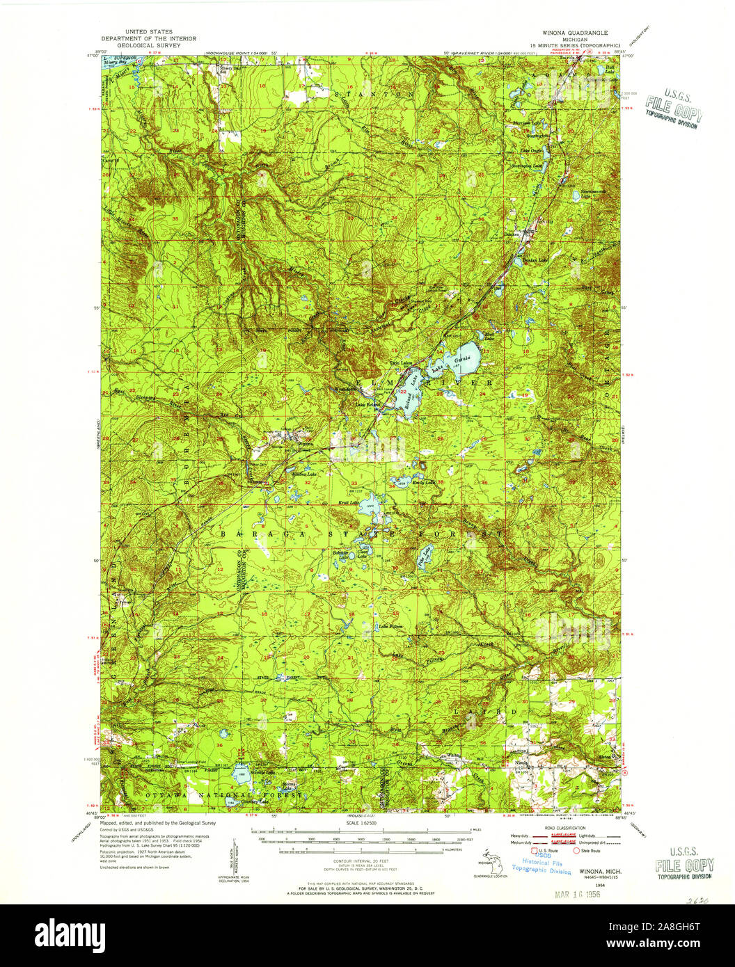 Map of winona hi-res stock photography and images - Alamy