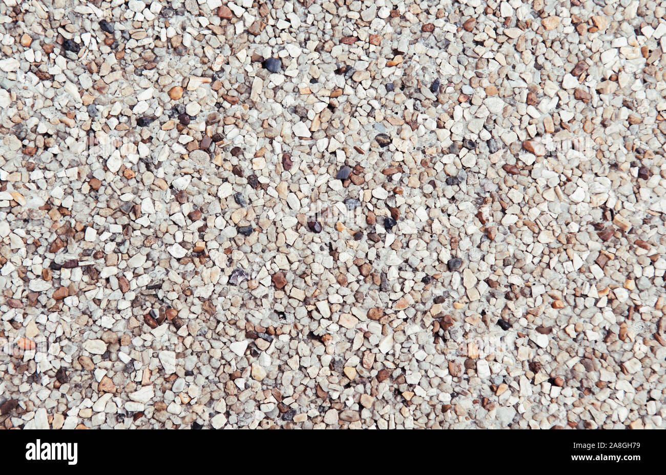 White washed gravel stone old rough rustic texture pattern background ...
