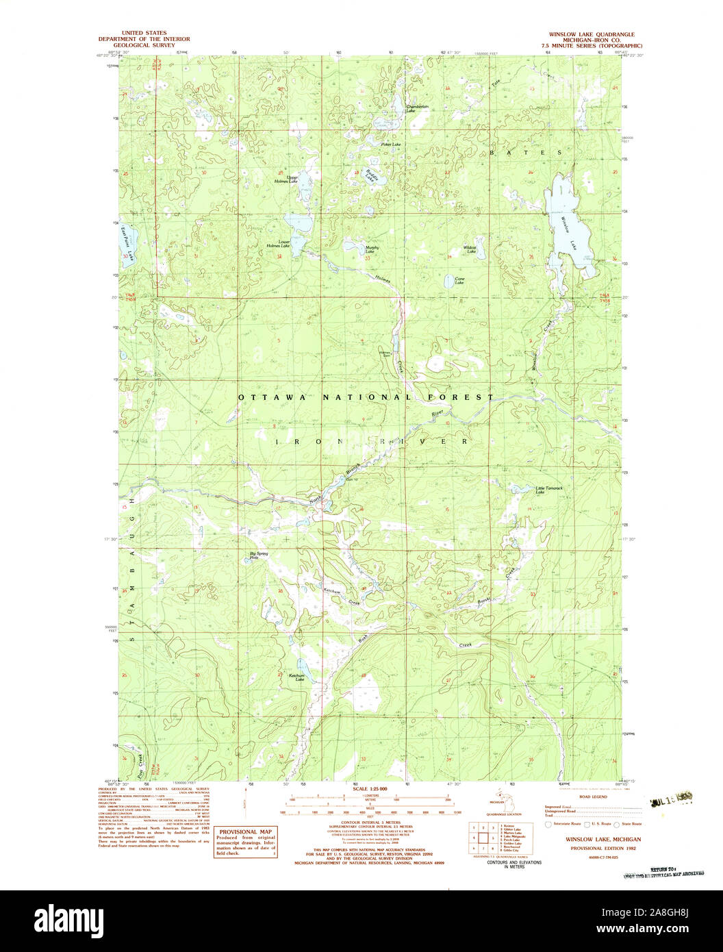 Winslow map Cut Out Stock Images & Pictures - Alamy