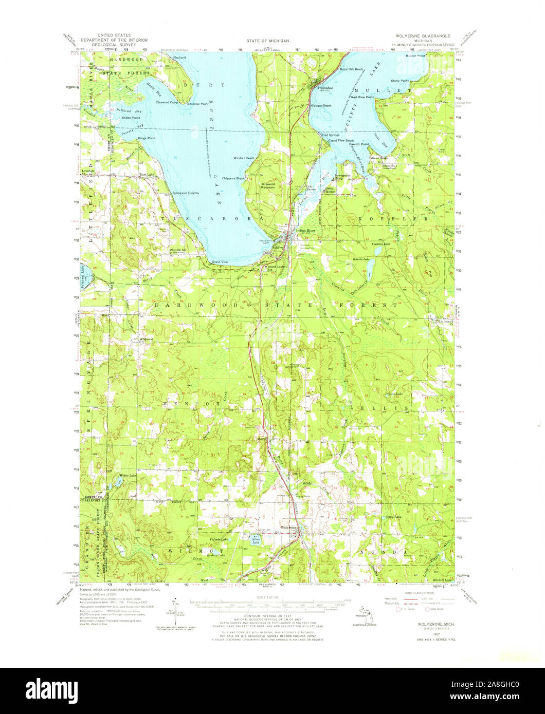 Map of wolverine hi-res stock photography and images - Alamy