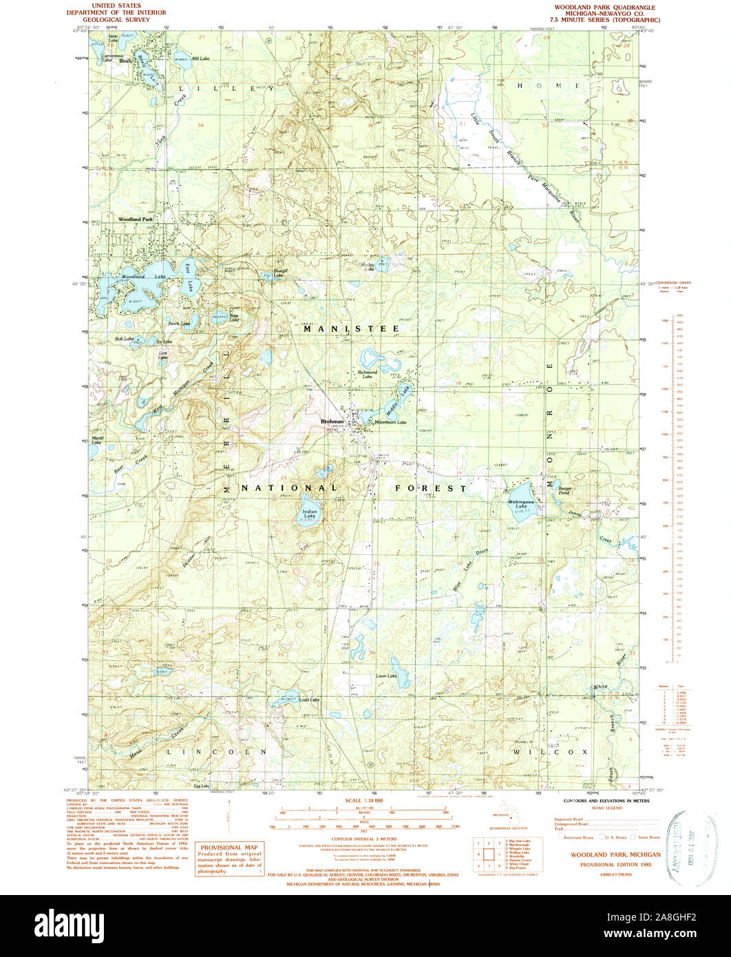 Woodland orienteering Cut Out Stock Images & Pictures - Alamy