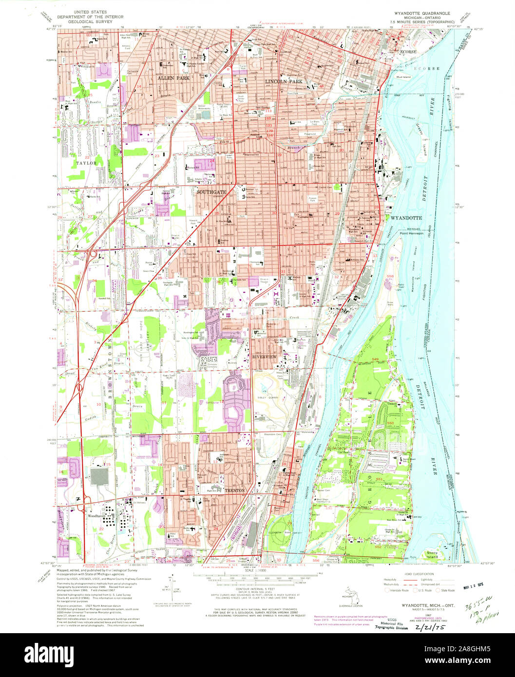 Wyandotte map hi-res stock photography and images - Alamy
