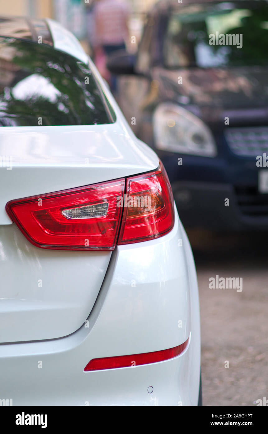 Car on road. Element of design Stock Photo - Alamy