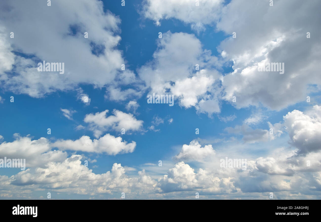 Deep blue sky and clouds. Nature airscape Stock Photo - Alamy