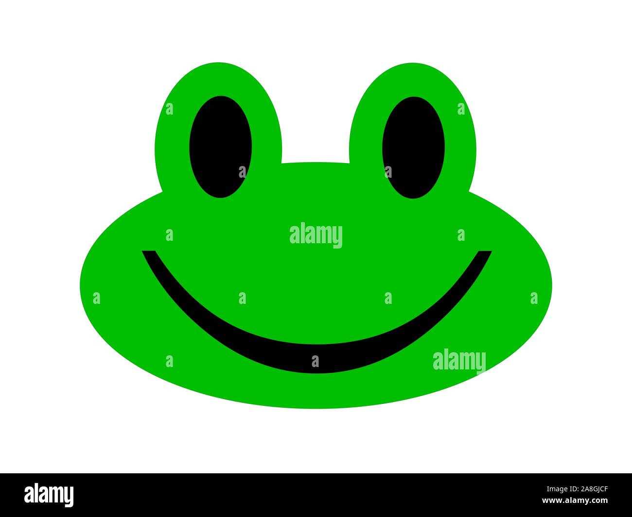 Frog, emoji in a good mood Stock Photo - Alamy
