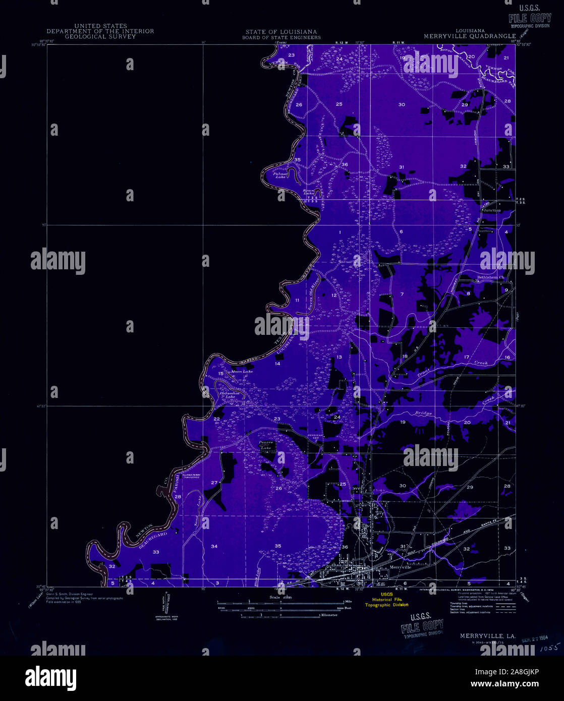 Merryville map hi-res stock photography and images - Alamy