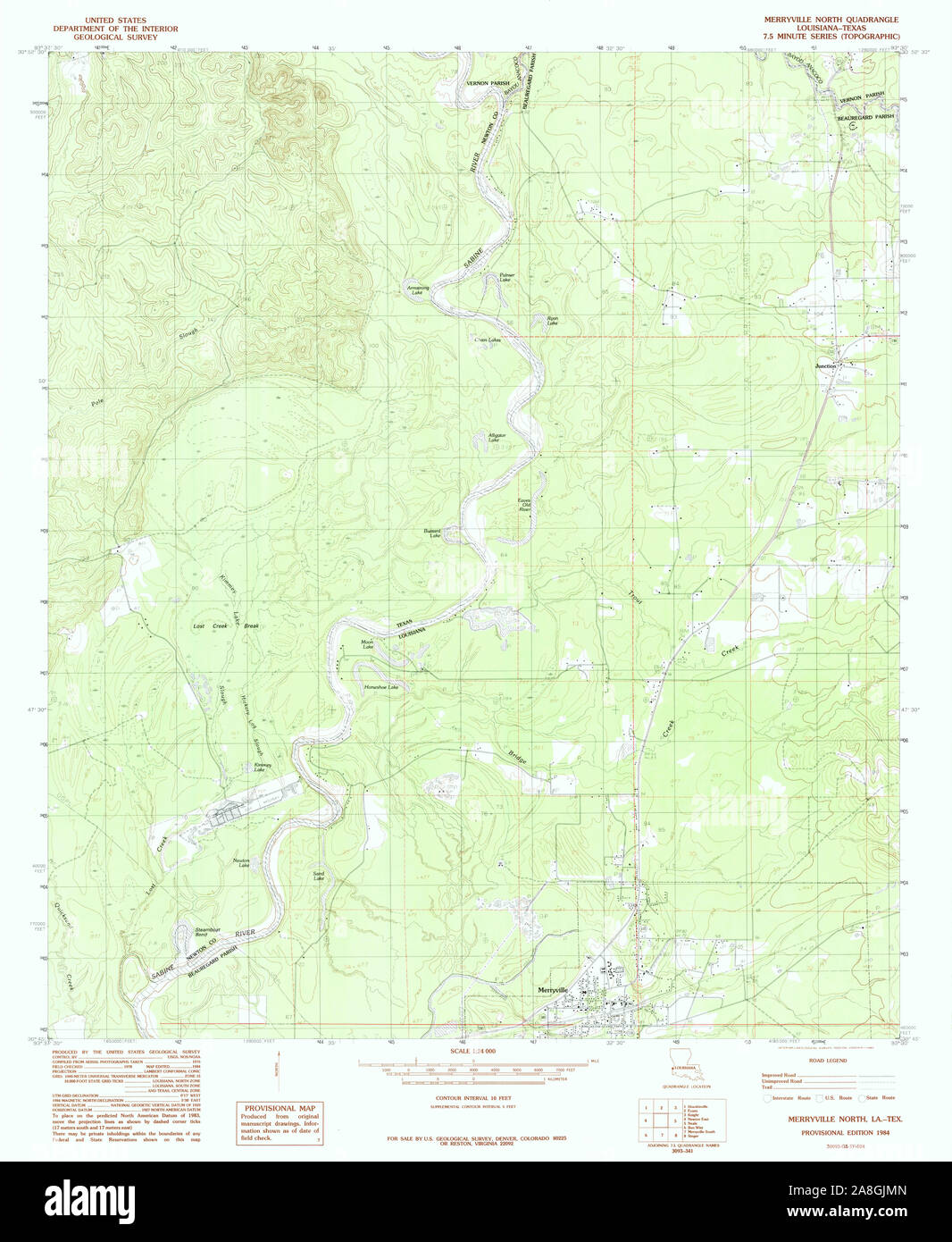 Merryville map hi-res stock photography and images - Alamy