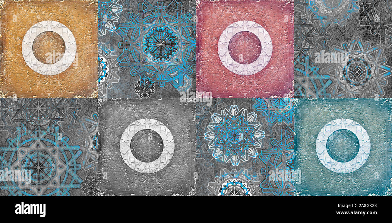 colourful abstract pattern,digital wall tiles for bathroom and grunge ...