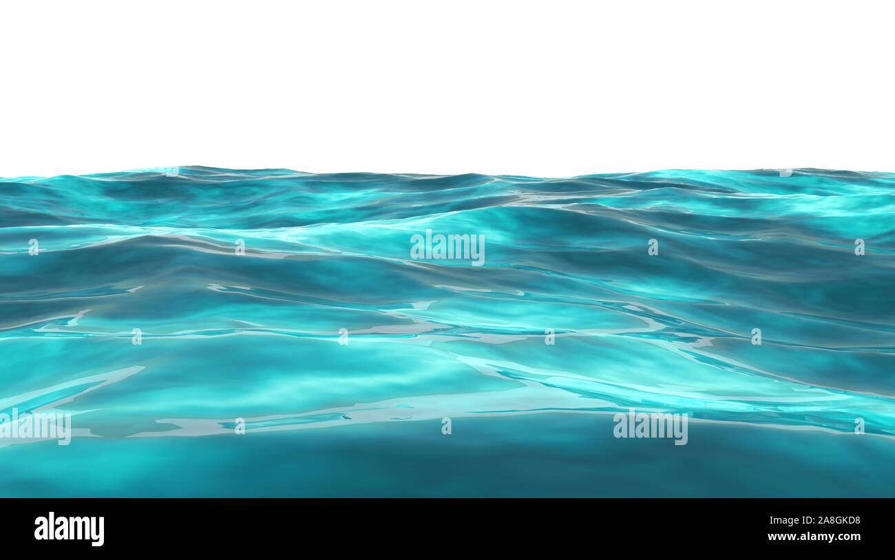 Ocean, Sea Background 3D Rendering Stock Photo - Alamy
