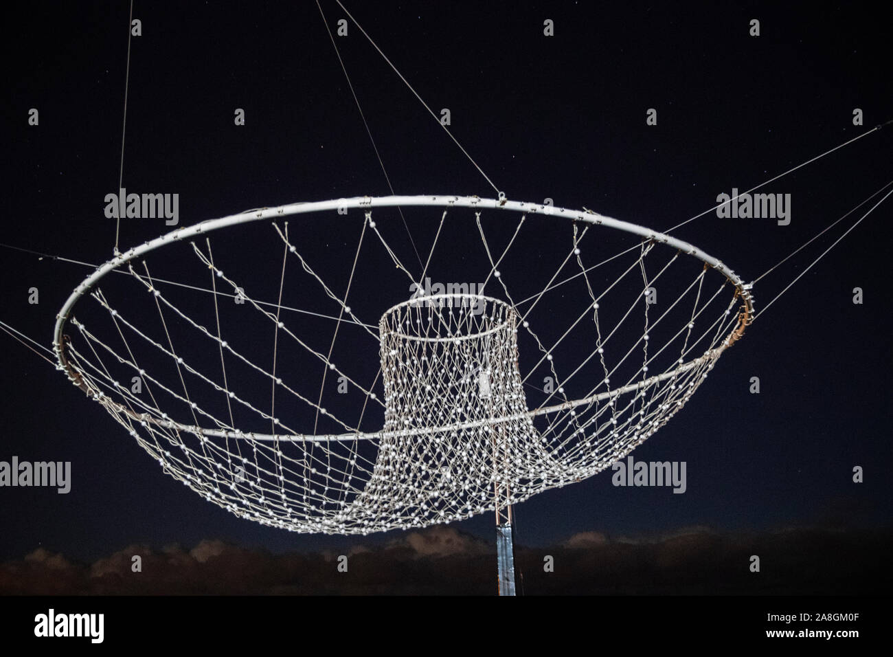 Parabolic Lightcloud an art installation on display in Crosby ...