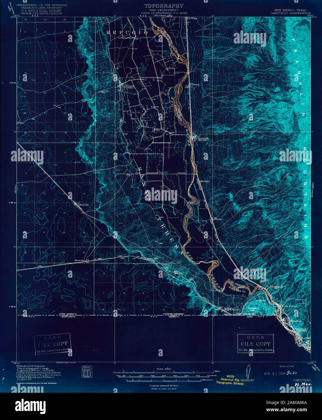 Map of canutillo hi-res stock photography and images - Alamy