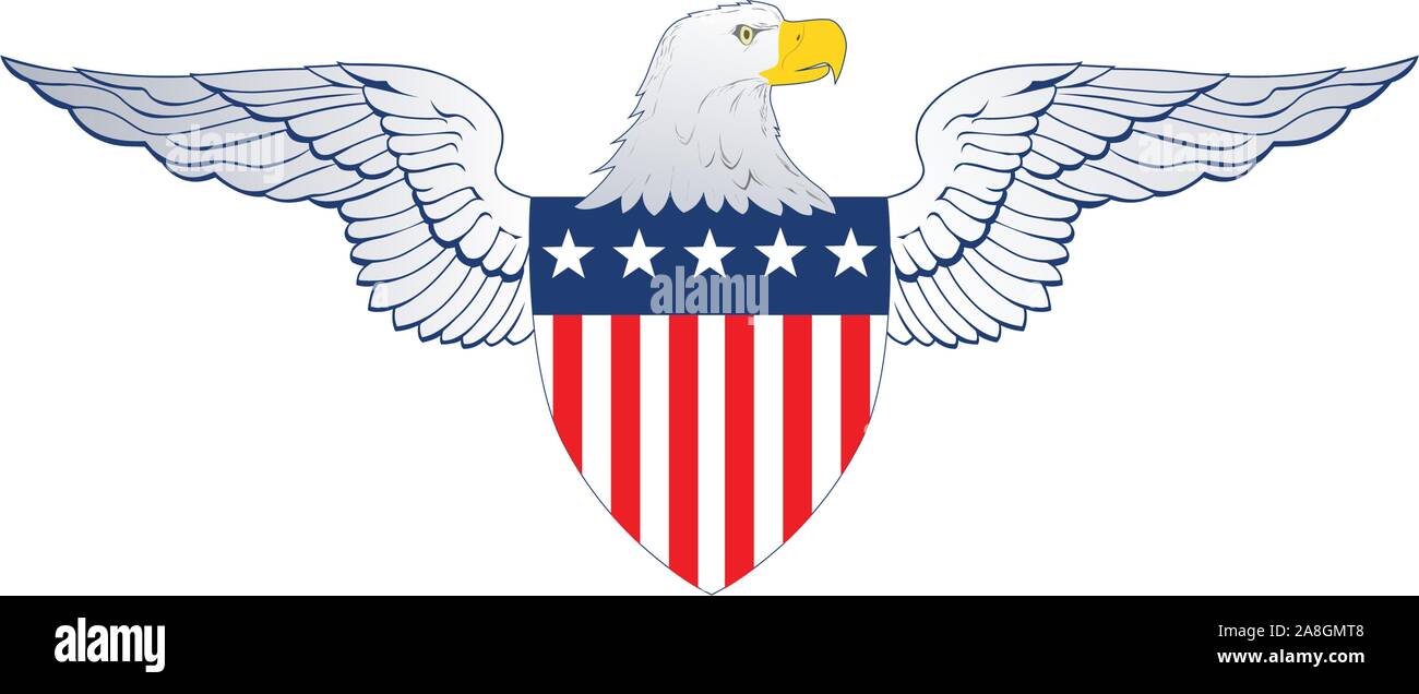 American Flag Shield Eagle