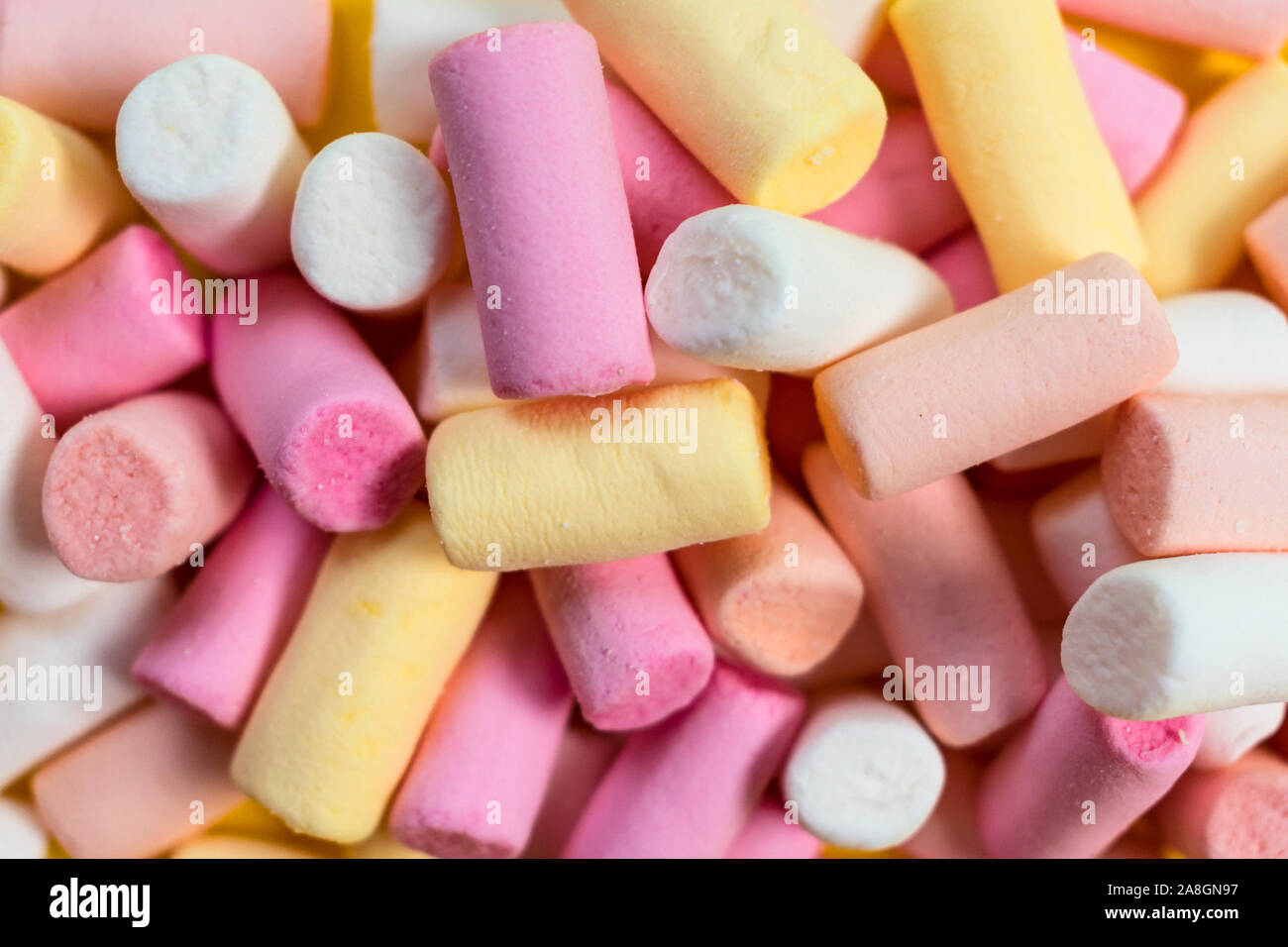 Background, texture of colorful marshmallows Stock Photo - Alamy