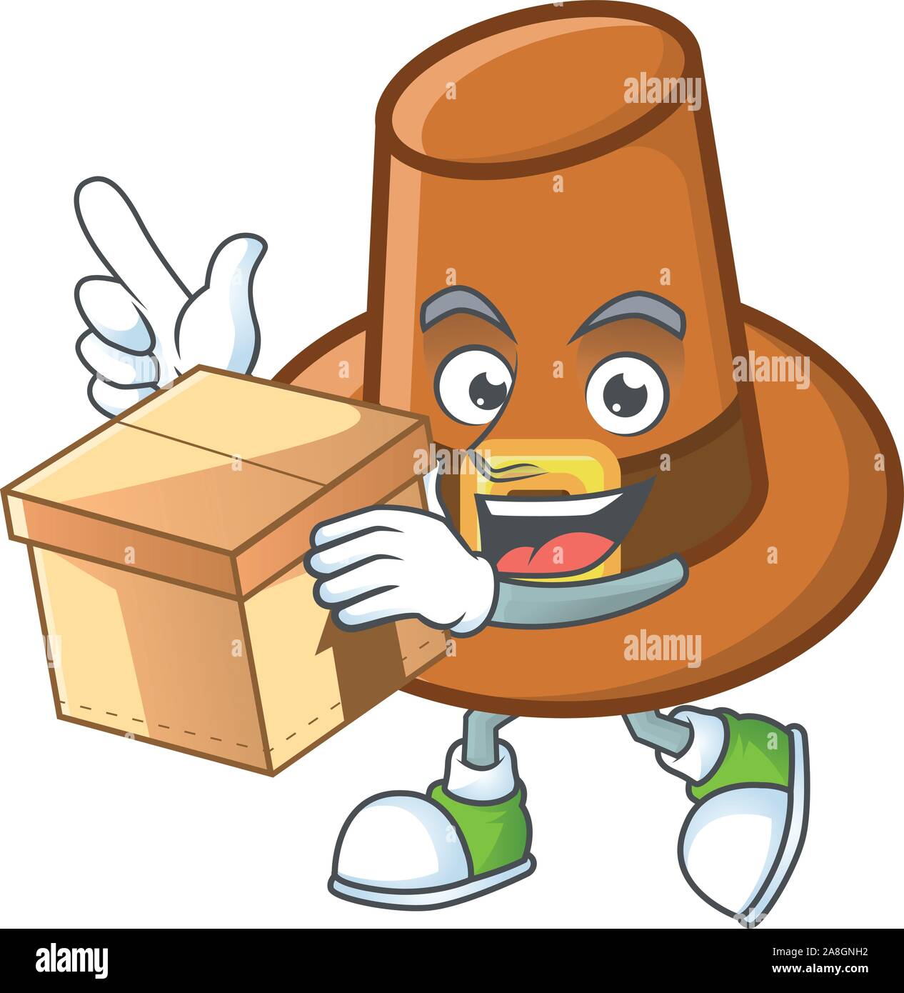 Gift box in autumn Cut Out Stock Images & Pictures - Alamy