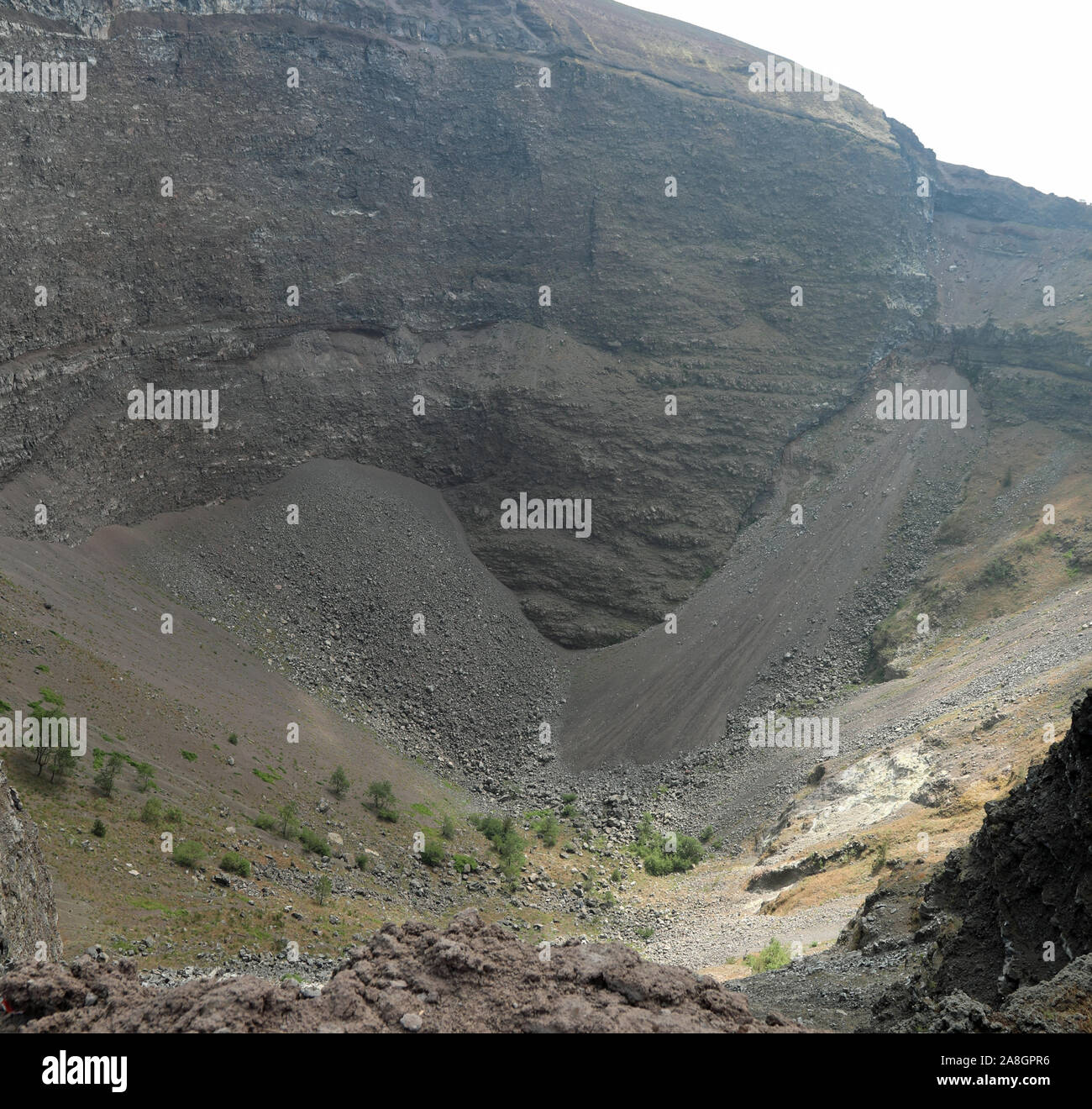 big crater of the Vesuvius volcano in Naples Stock Photo - Alamy