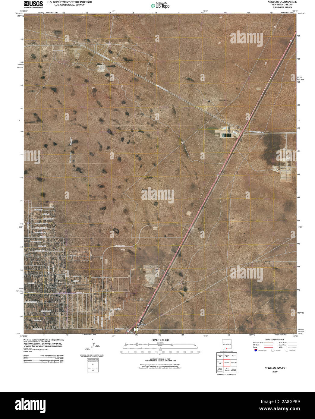 Map of newman hi-res stock photography and images - Alamy