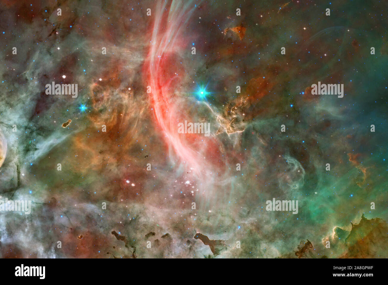Nebula in outer space. Gas and dust clouds. Elements of this image ...
