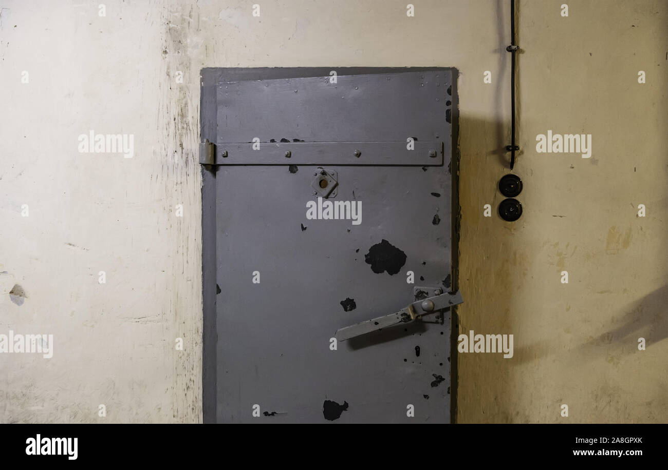 Old German jail, detail of confinement and crime, justice Stock Photo ...