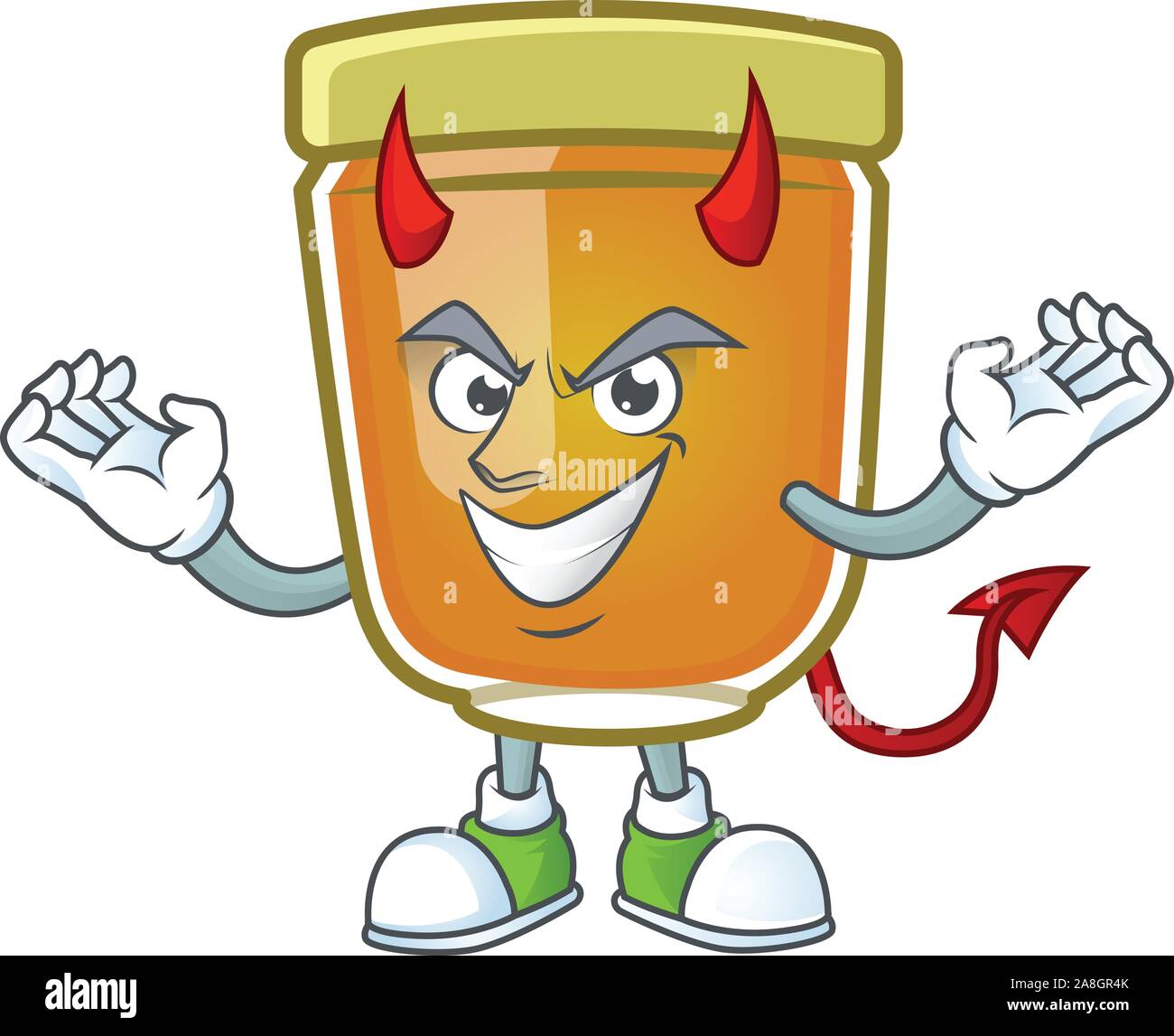 Sweet honey in the character mascot devil Stock Vector Image & Art - Alamy