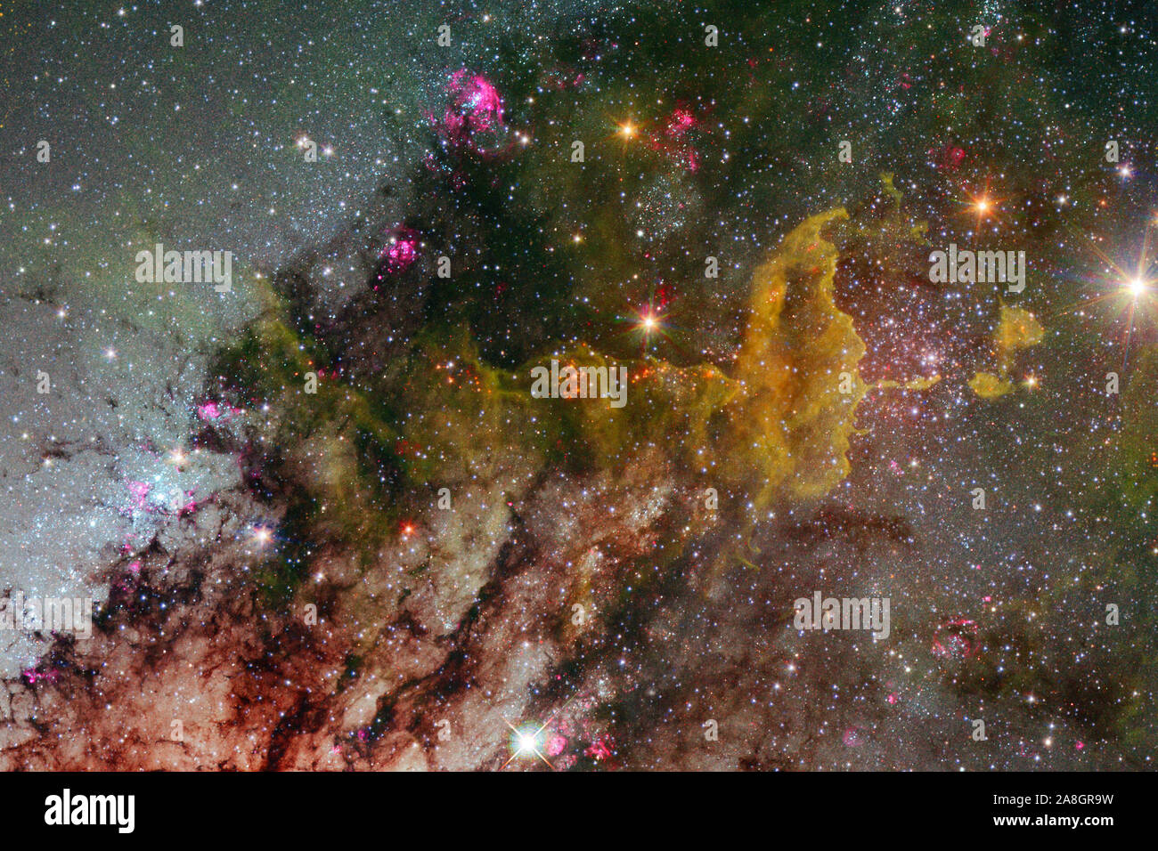 Nebula in outer space. Gas and dust clouds. Elements of this image ...