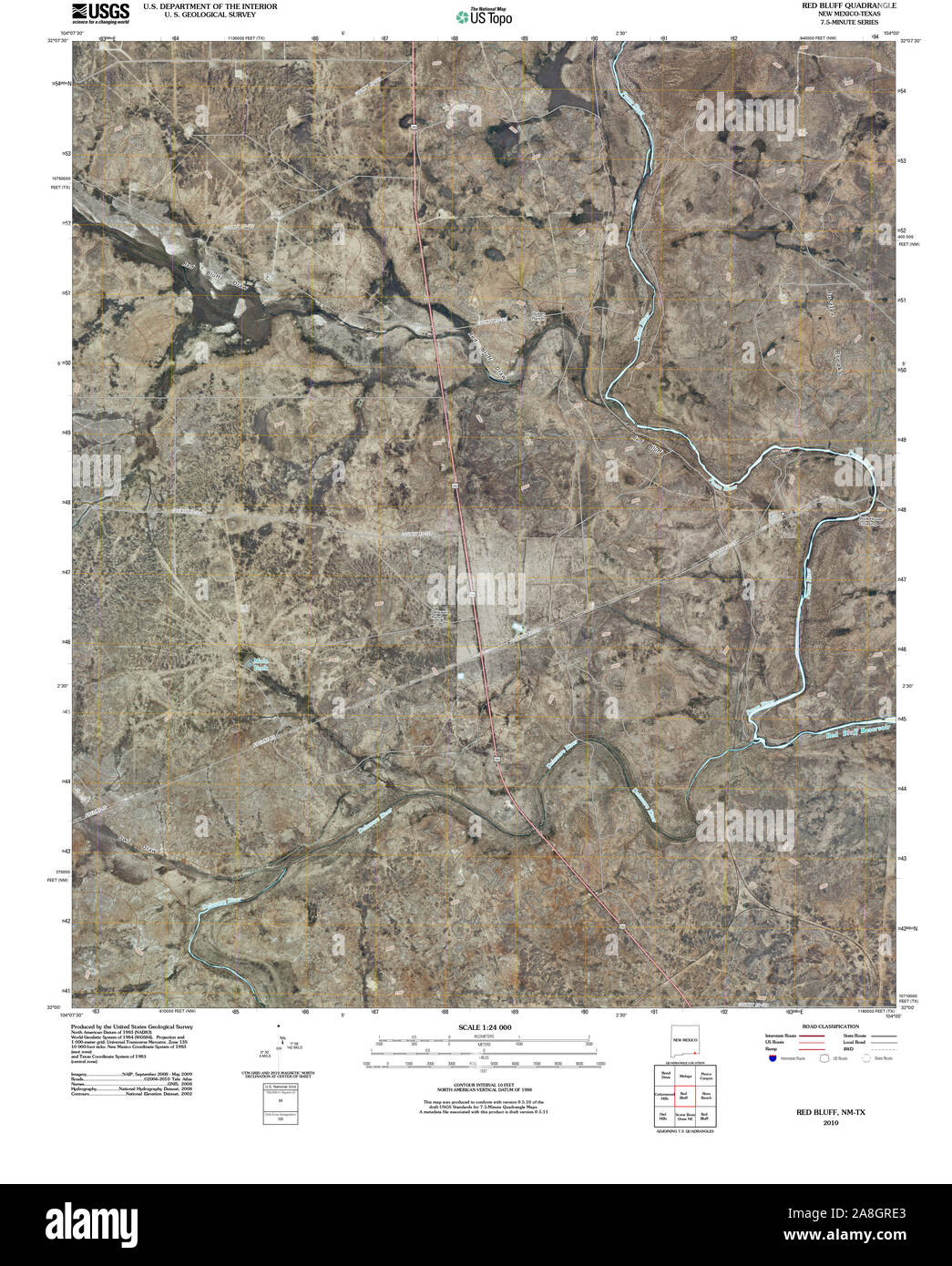 Map of red bluff hi-res stock photography and images - Alamy