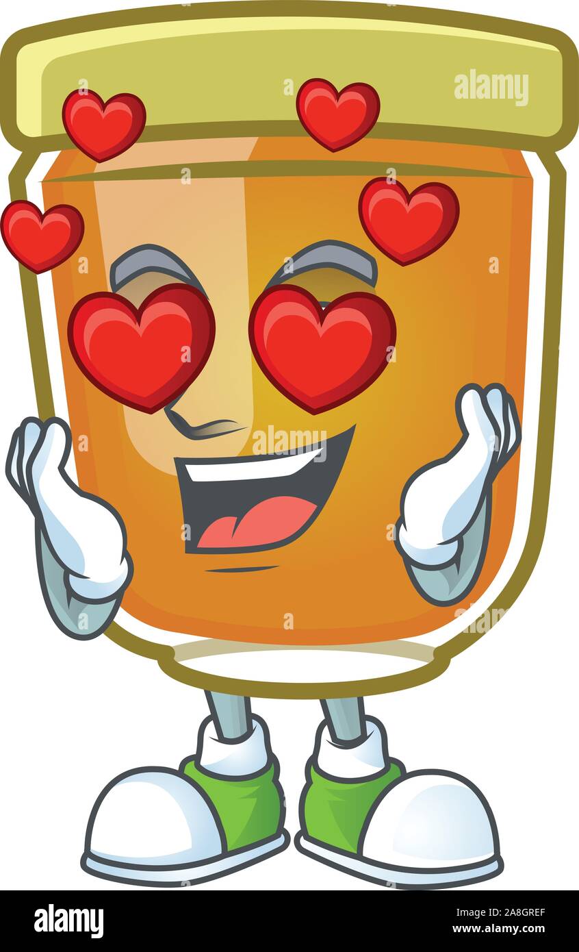 Sweet honey in the character mascot in love Stock Vector Image & Art ...