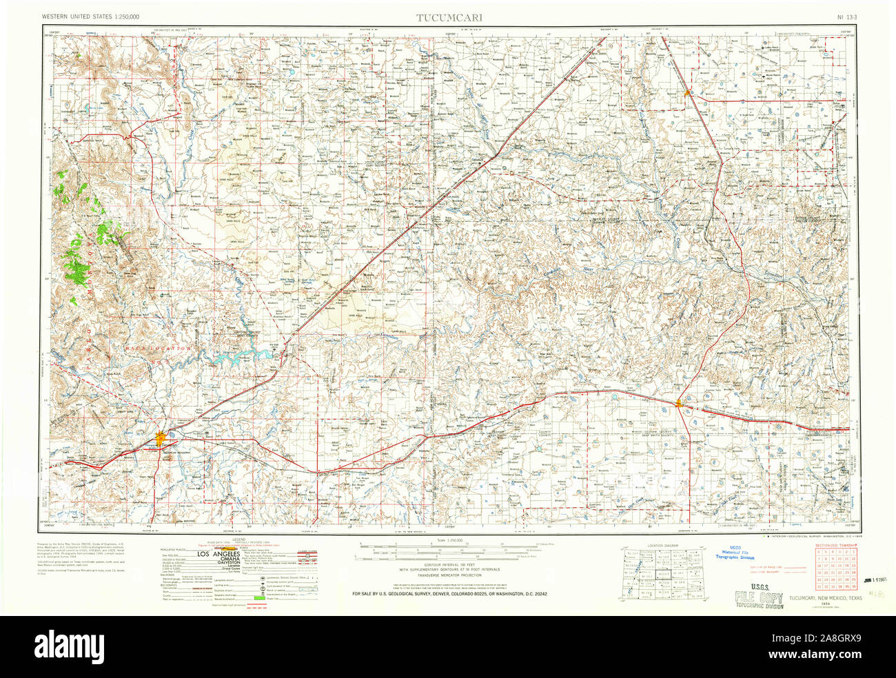 Tucumcari map hi-res stock photography and images - Alamy