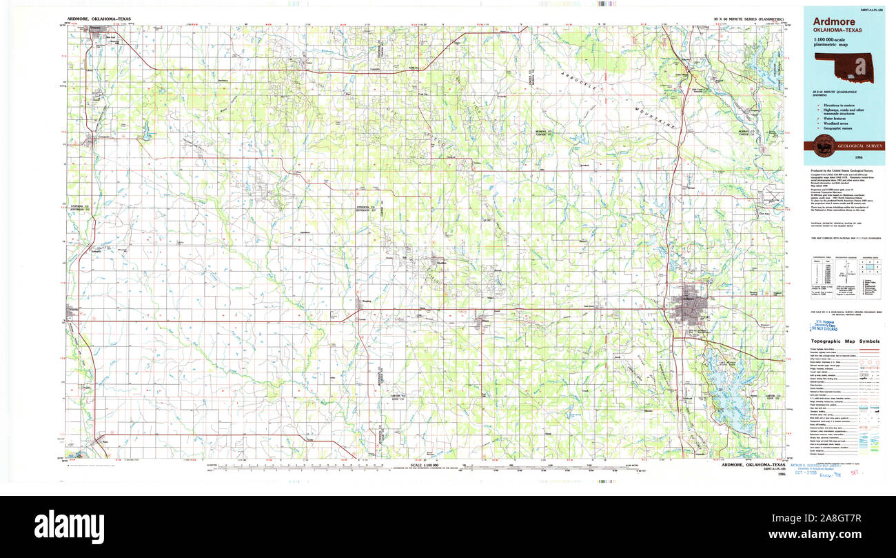 Map of ardmore hi-res stock photography and images - Alamy