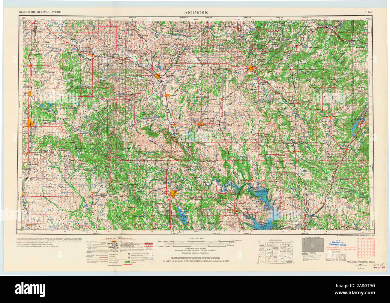Map of ardmore hi-res stock photography and images - Alamy