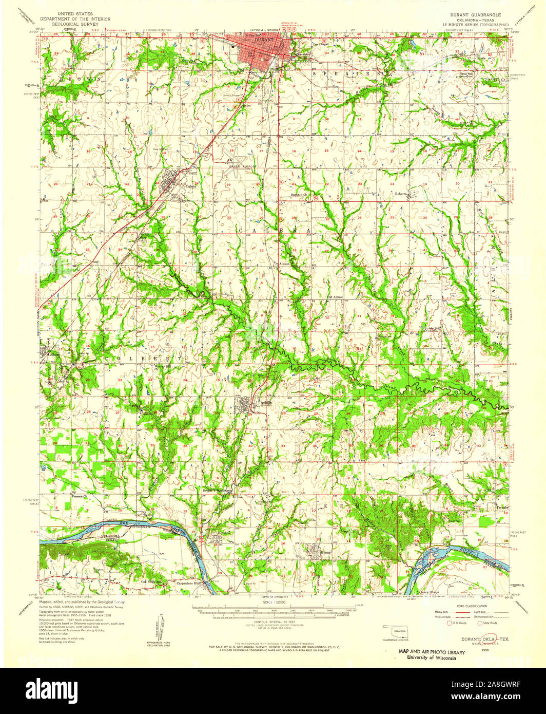 Durant map hi-res stock photography and images - Alamy