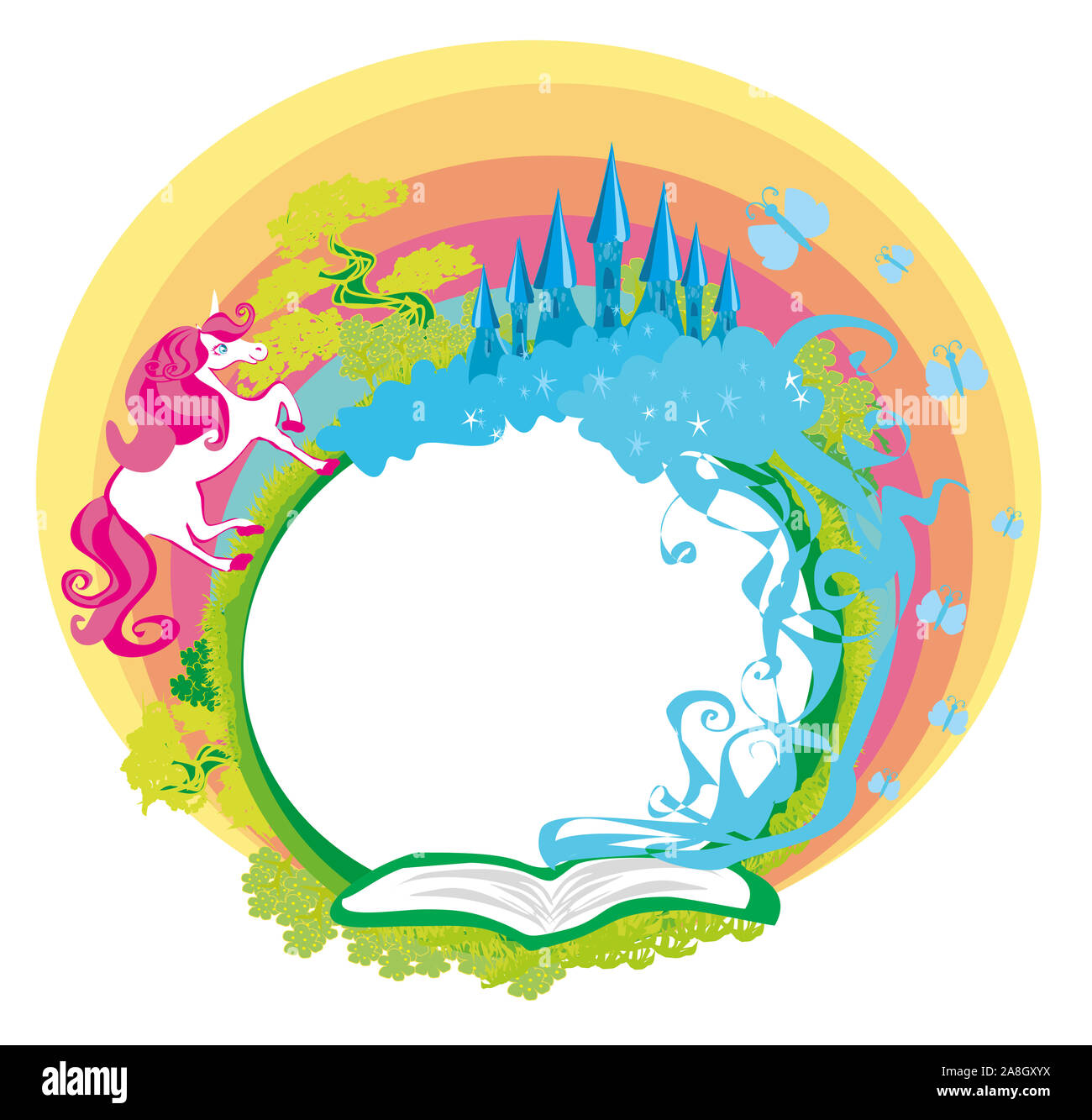 Princess crown frame vector illustration Cut Out Stock Images ...