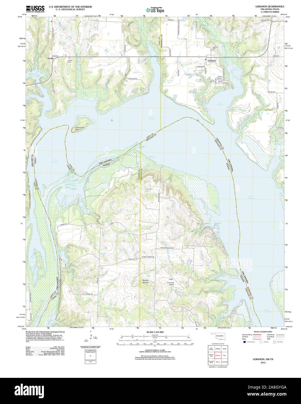 Topographic map of lebanon Cut Out Stock Images & Pictures - Alamy