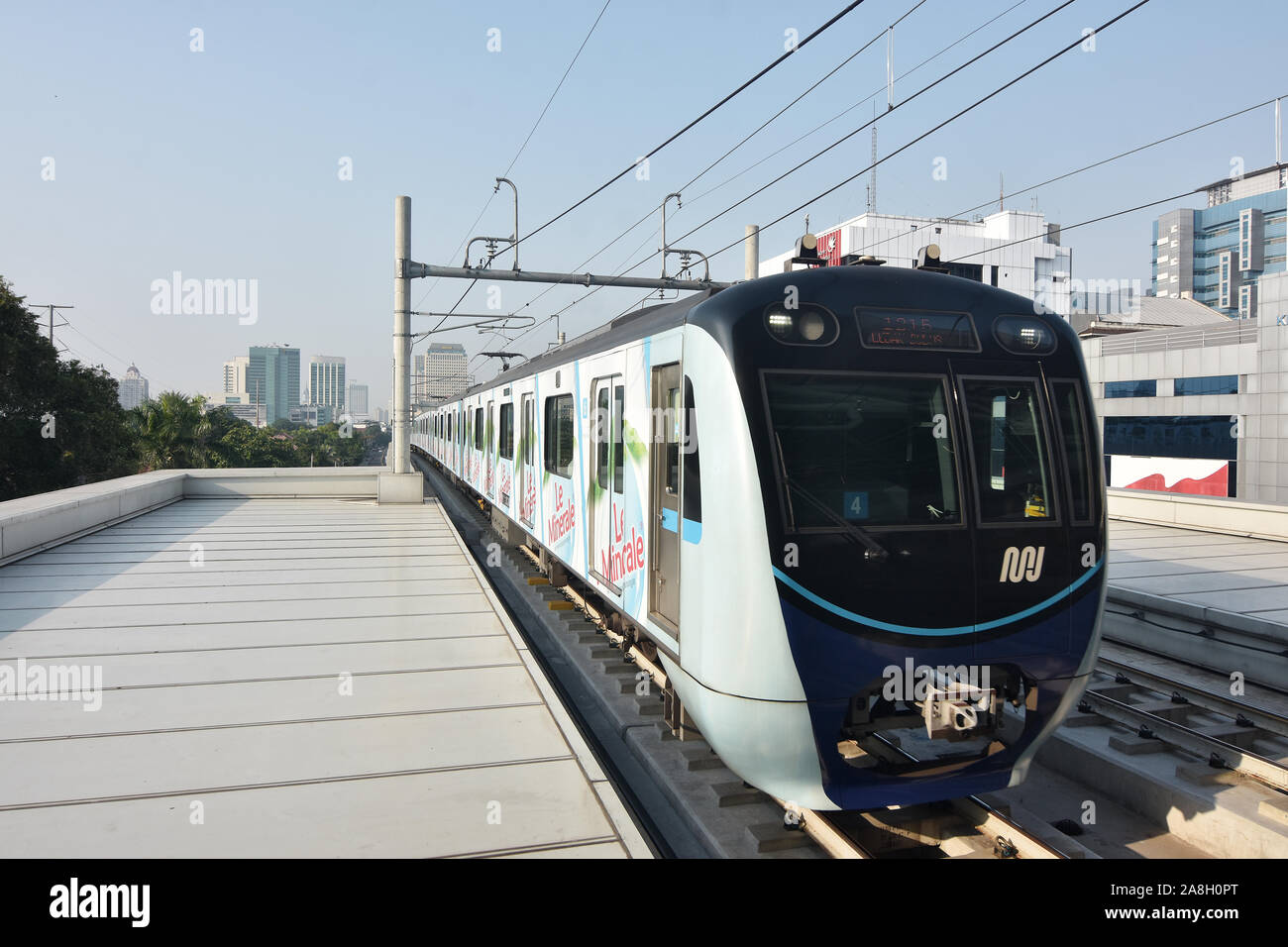 MRT train Jakarta, at Blok A station Stock Photo - Alamy