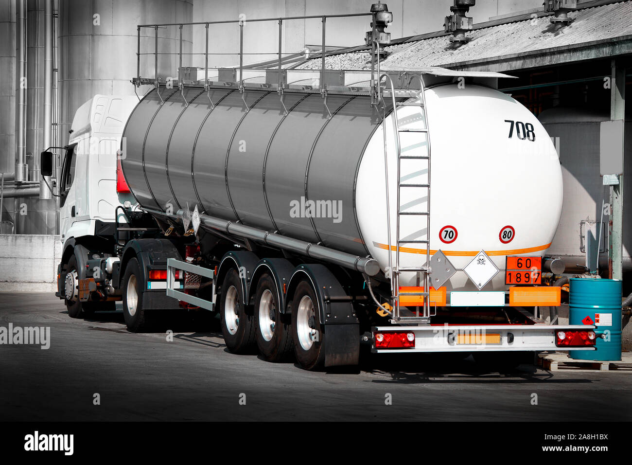 Tanker used for the transport of solvent Stock Photo - Alamy