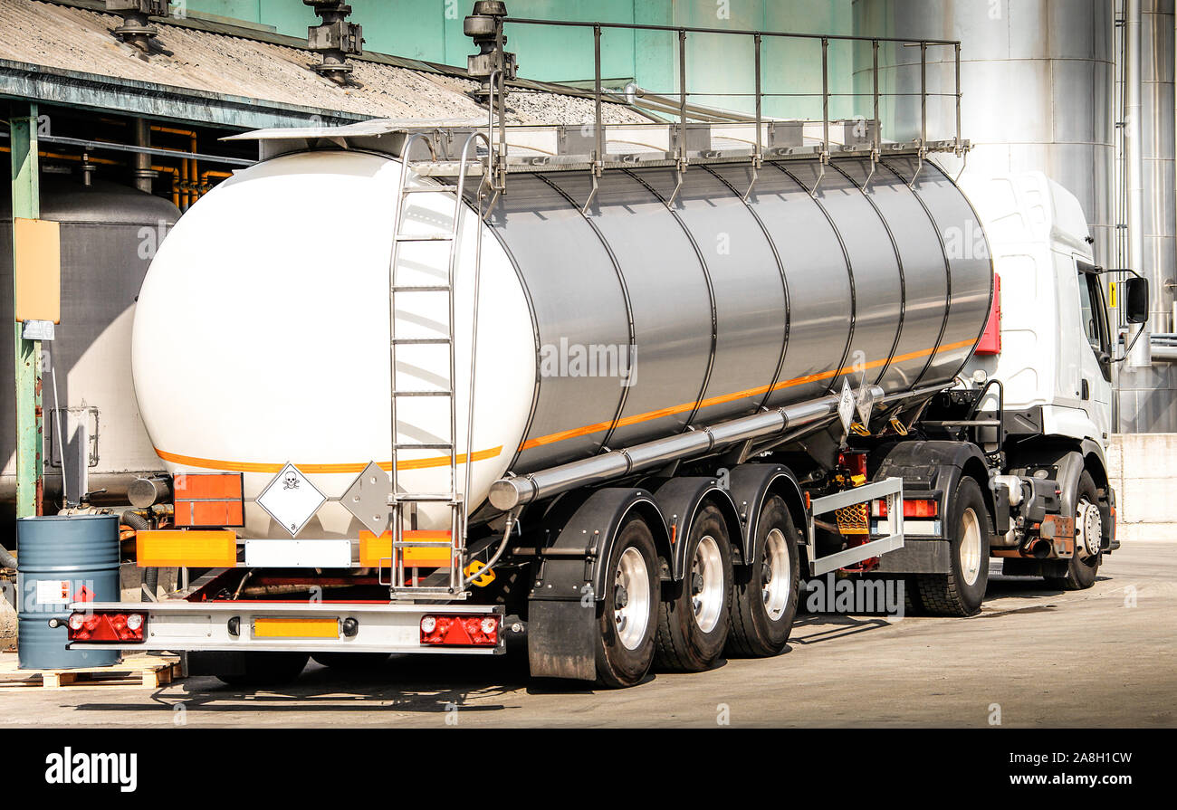 Tanker used for the transport of solvent Stock Photo - Alamy