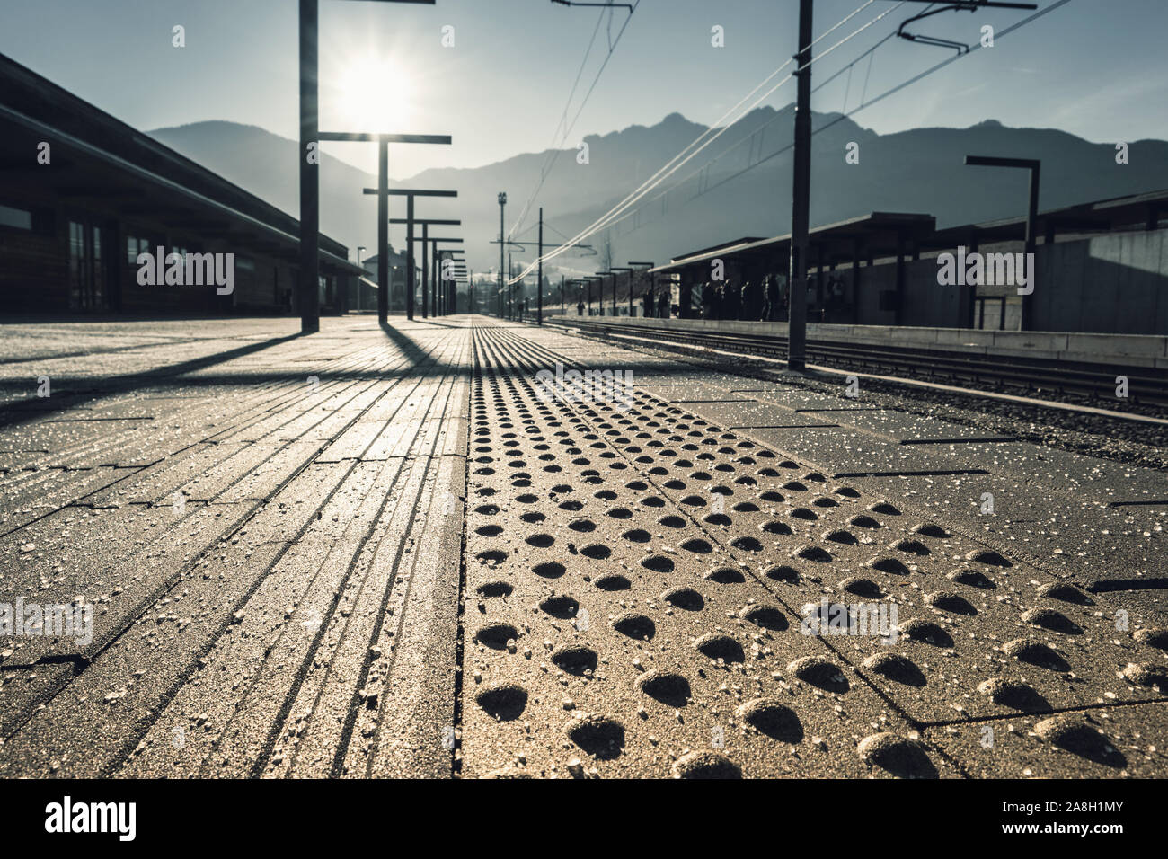 Winter morning railway station in hi-res stock photography and images ...