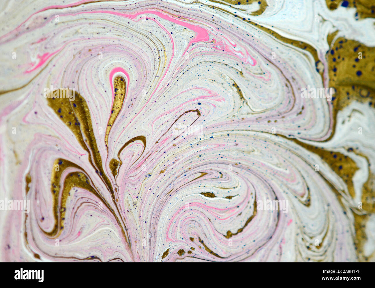 Marble abstract background with golden powder. Nature marbling texture ...