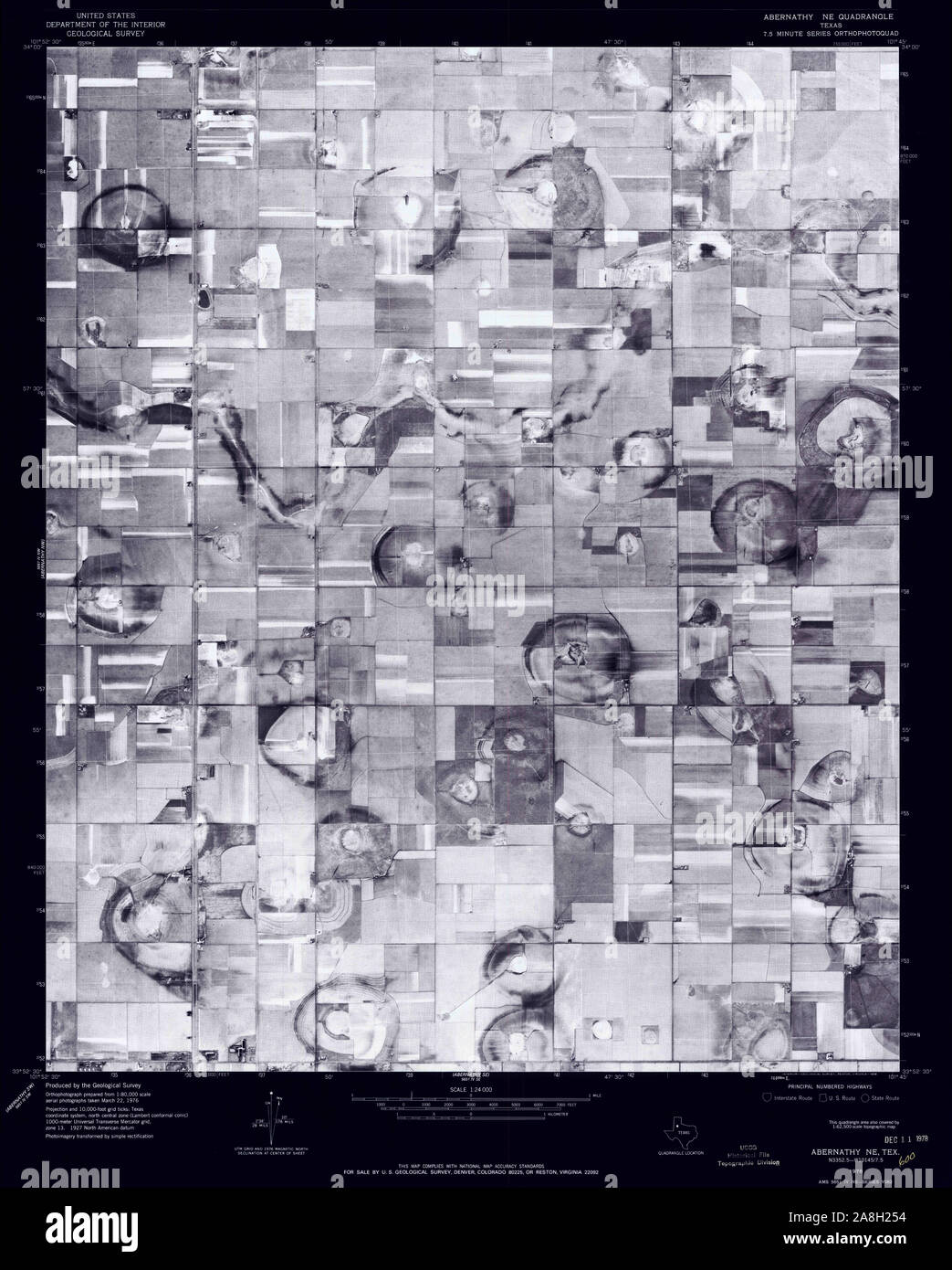 Map of abernathy hi-res stock photography and images - Alamy