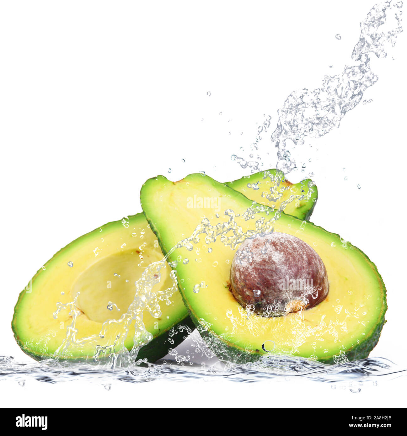 Avocado falling hi-res stock photography and images - Alamy