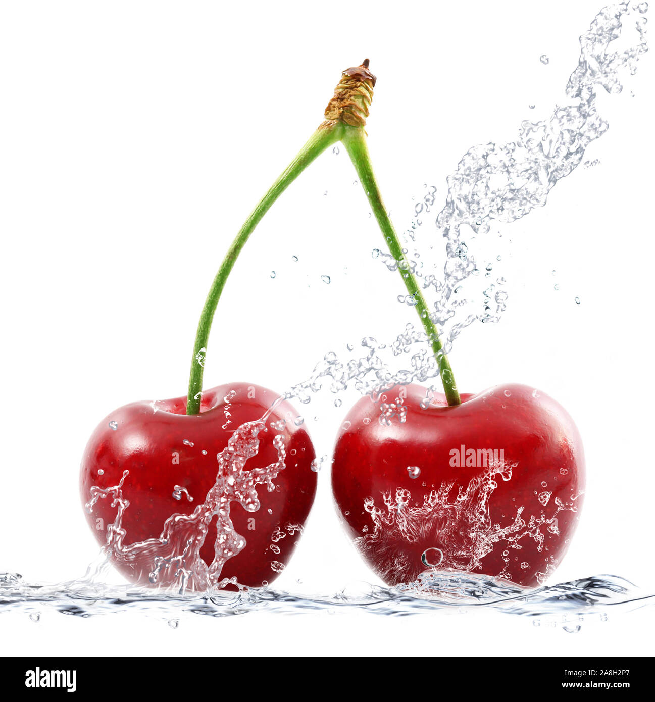Cherries falling water hi-res stock photography and images - Alamy