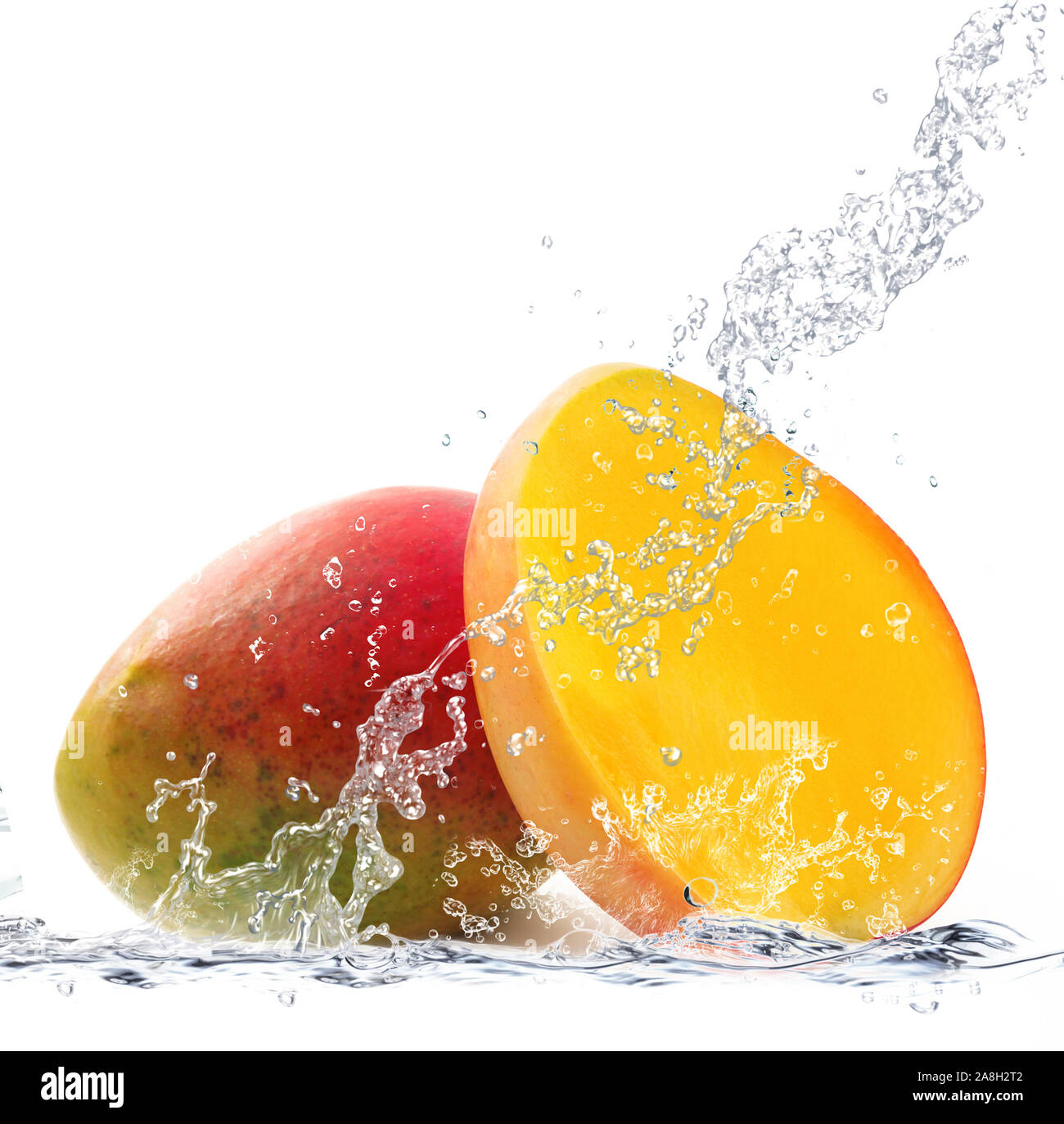 Mango in water splash isolated hi-res stock photography and images - Alamy