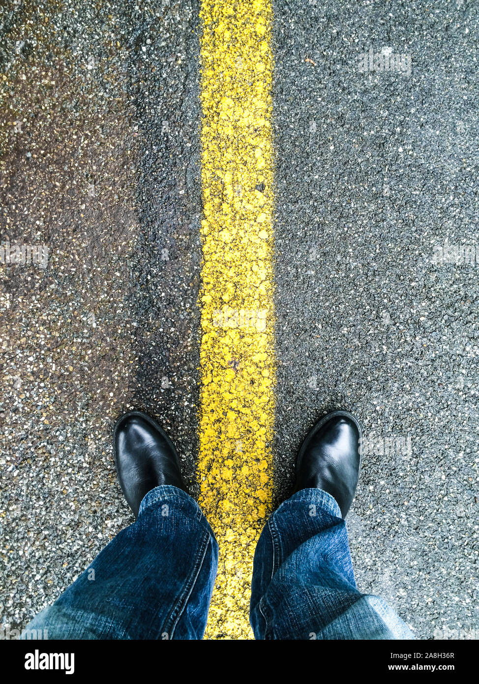 standing on an asphalt floor Stock Photo - Alamy