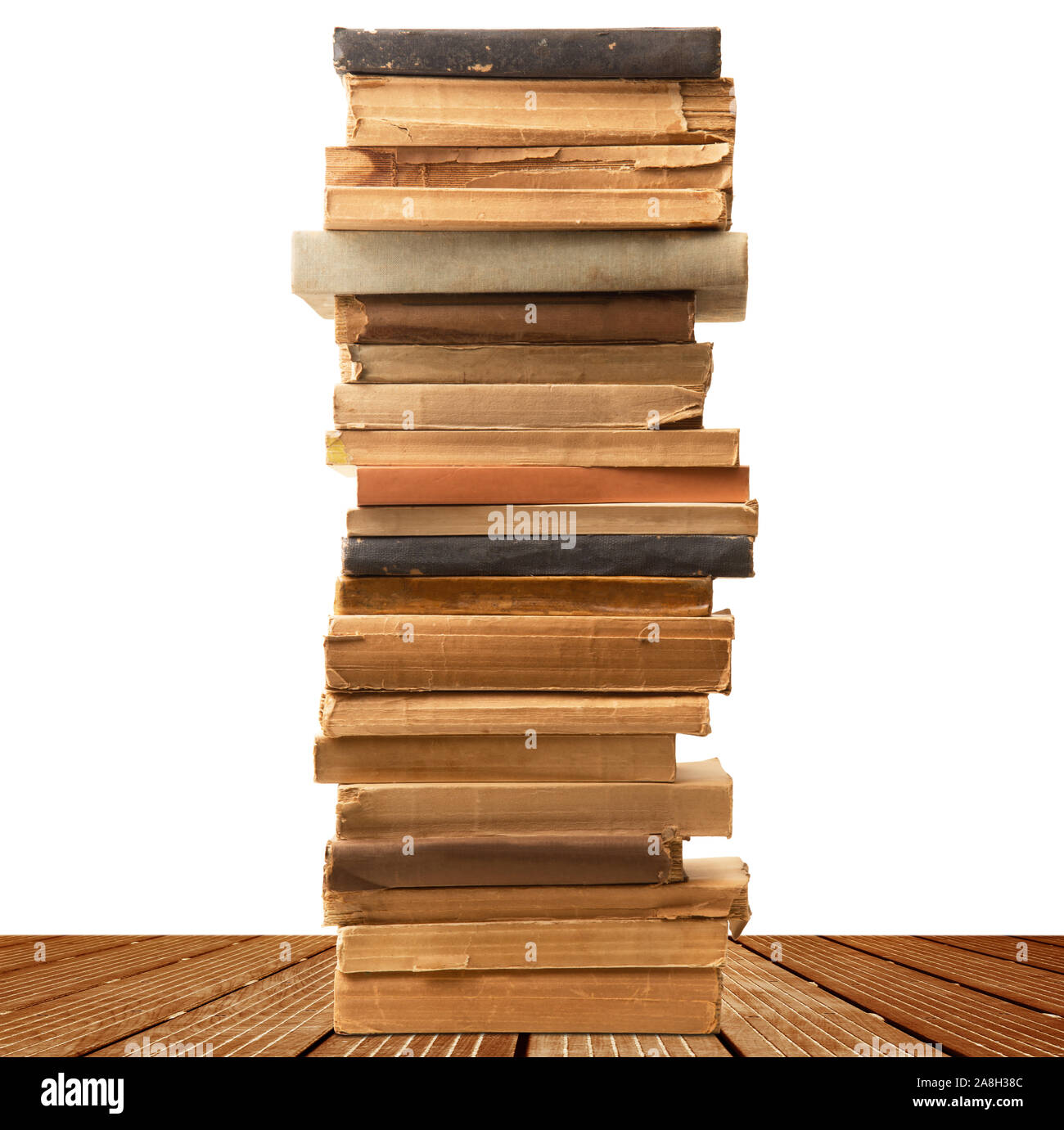 Stack of books on white background Stock Photo - Alamy