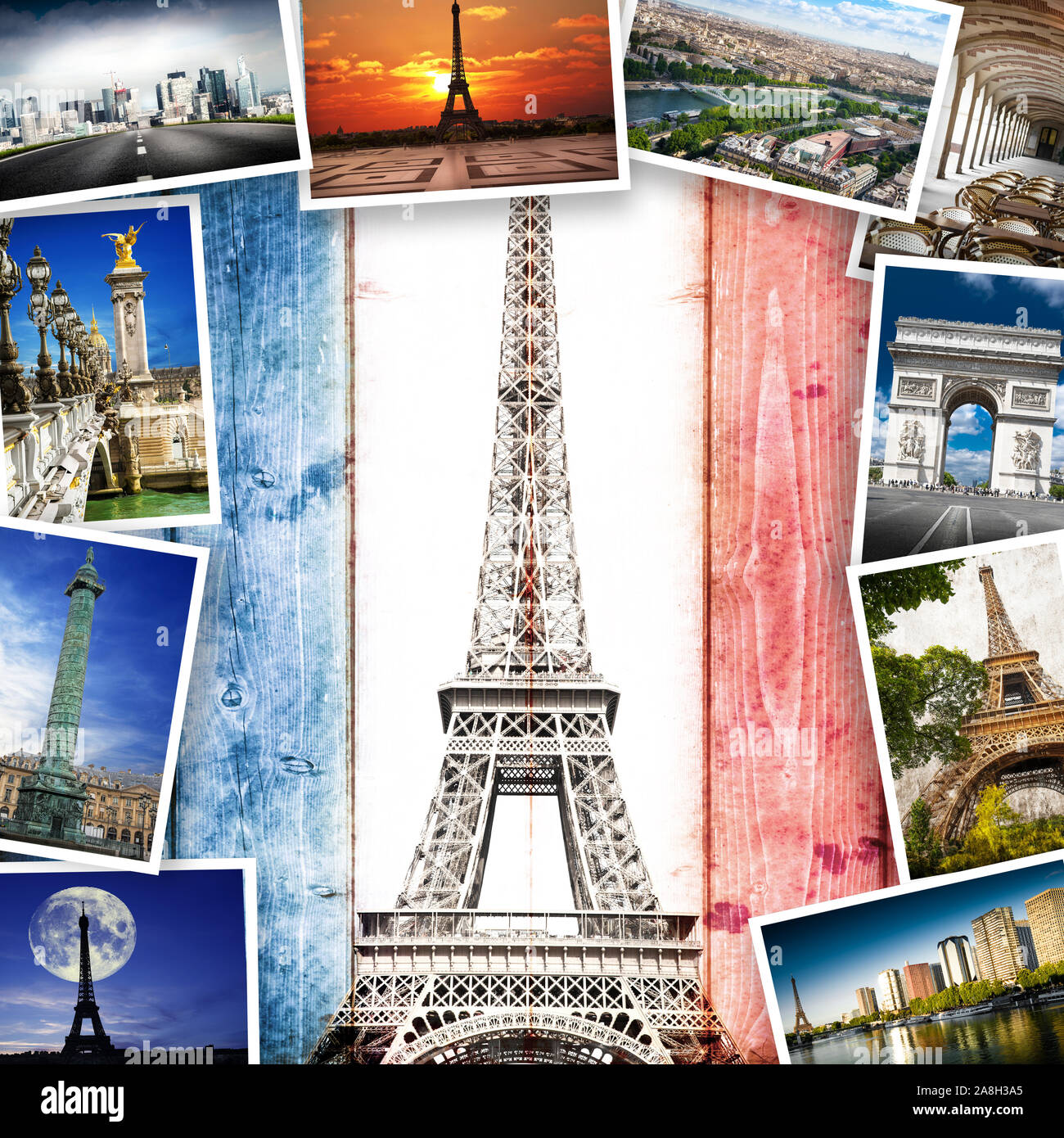 Vintage french postcards paris hi-res stock photography and images - Alamy