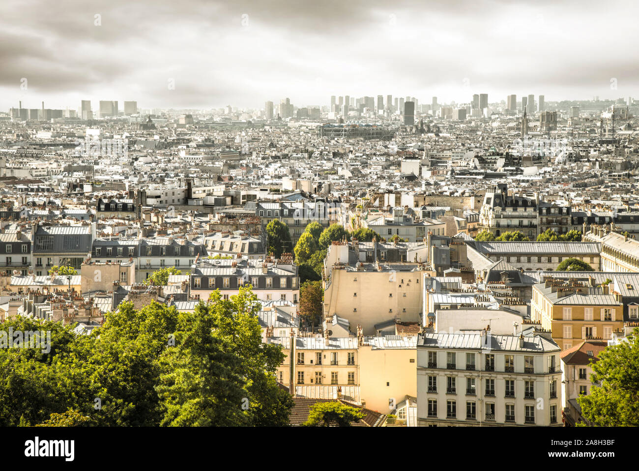 Rooftops from montmartre hi-res stock photography and images - Alamy