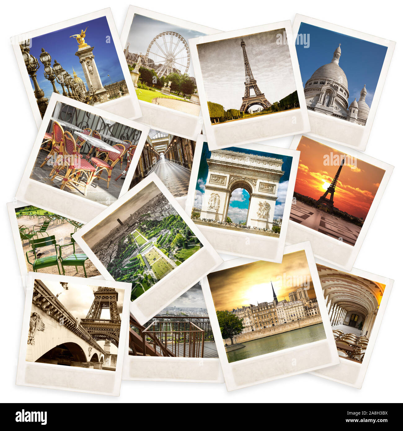 a collage of images of Paris Stock Photo - Alamy